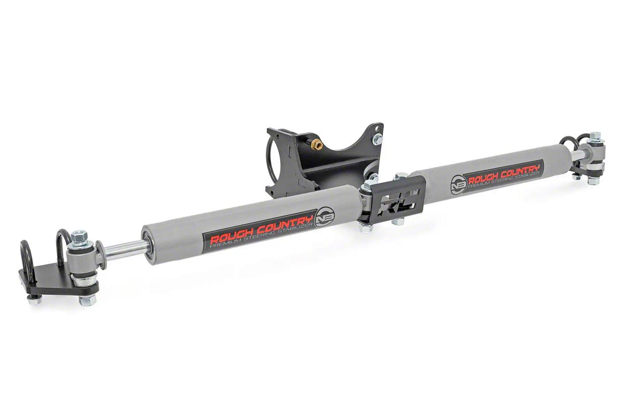 Rough Country F-350 Super Duty Dual N3 Steering Stabilizer for 2 to 8 ...