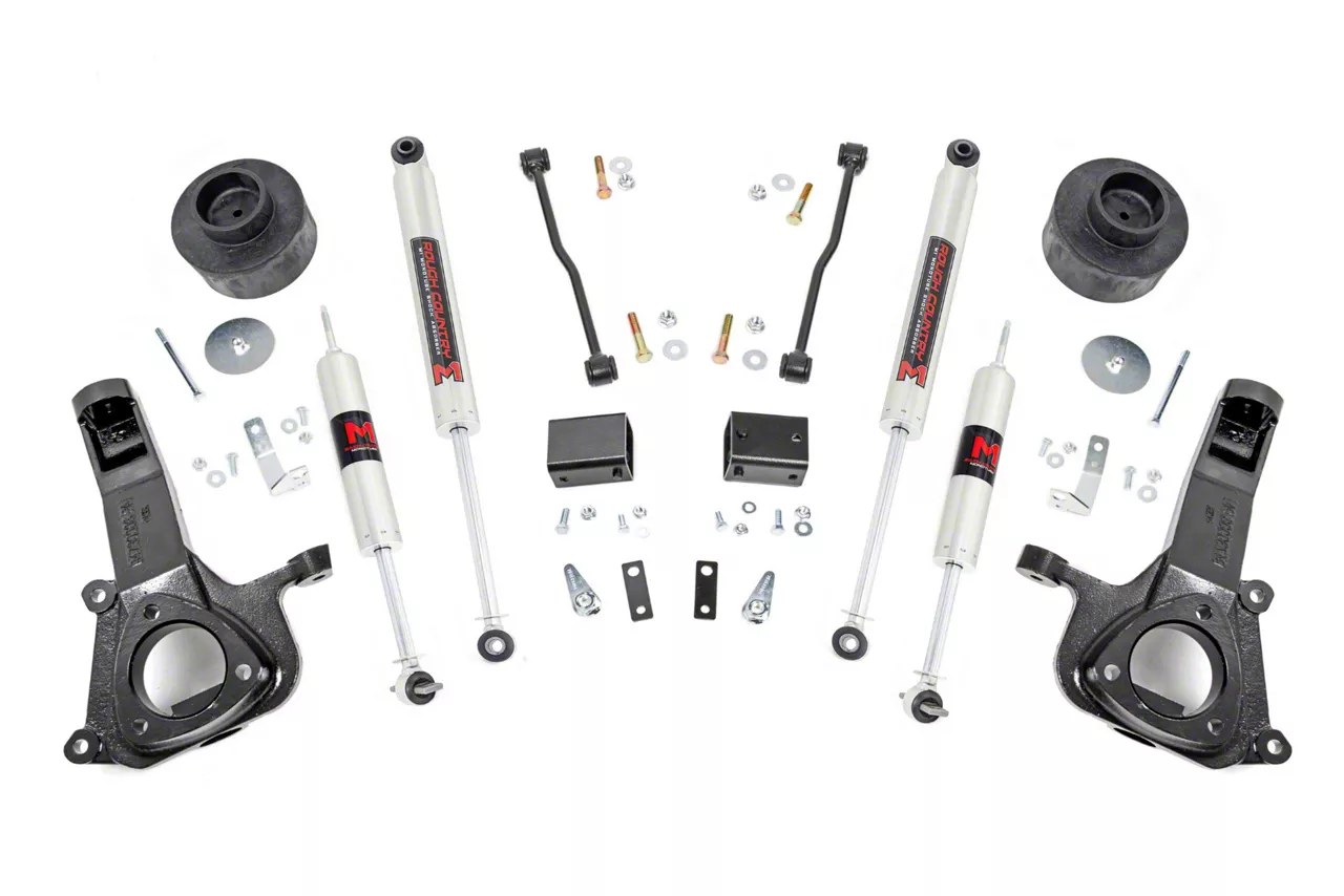 Rough Country Suspension RAM 1500 4-Inch Suspension Lift Kit with M1 ...
