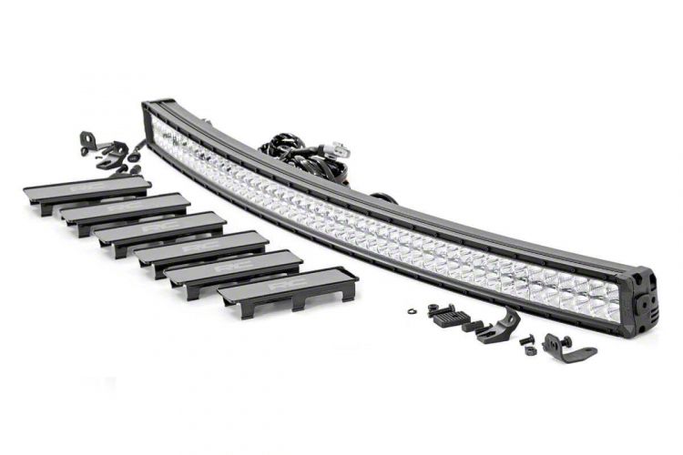 Rough Country RAM 1500 50-Inch Chrome Series Curved Dual Row Cool White ...