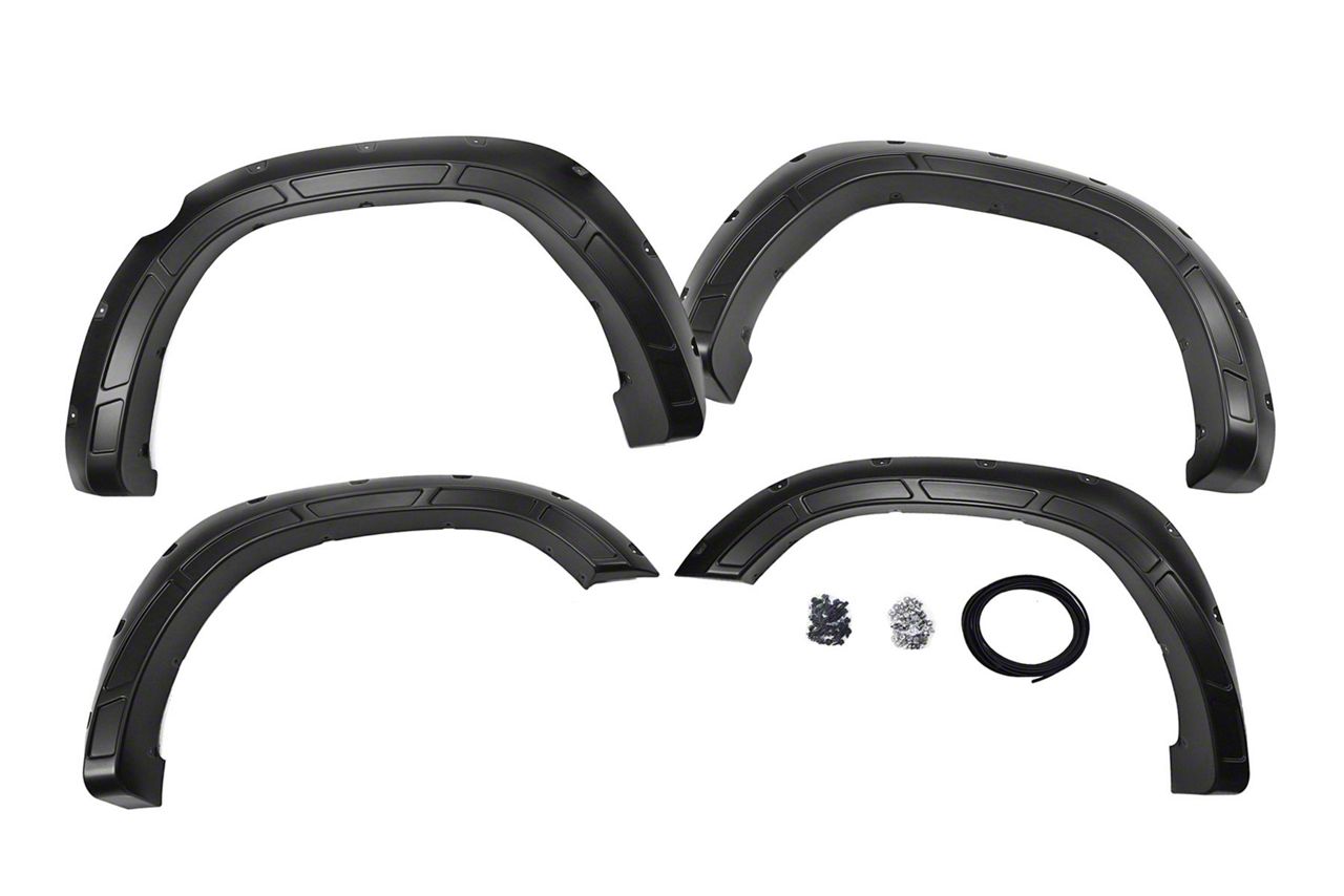 Rough Country Suspension RAM 1500 Defender Fender Flares; Maximum Steel ...