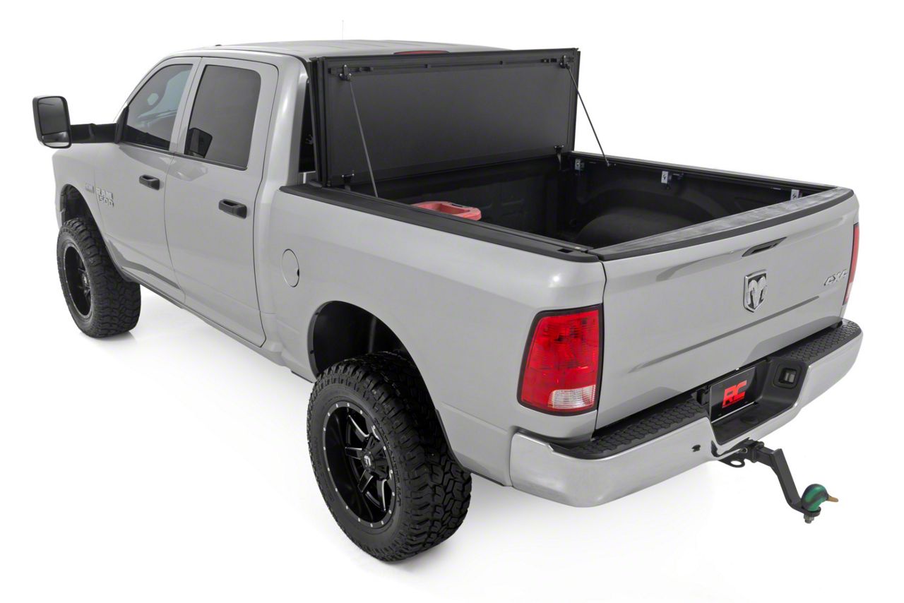 Rough Country RAM 1500 Hard Tri-Fold Flip-Up Tonneau Cover 49318650 (09 ...