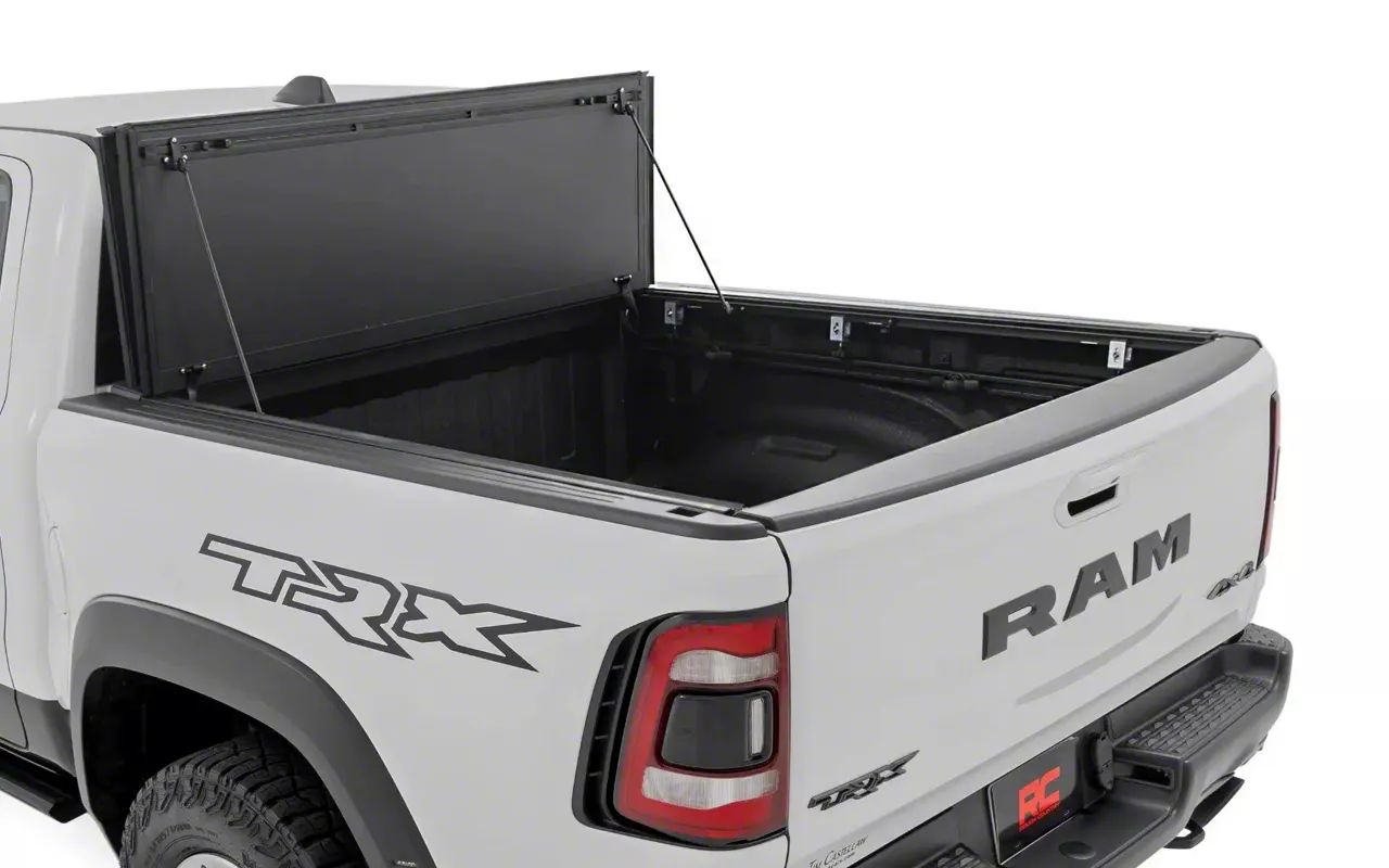 Rough Country RAM 1500 Hard Tri-Fold Flip-Up Tonneau Cover 49320650 (19 ...