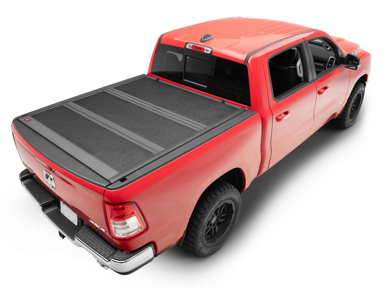 Rough Country RAM 1500 Hard Low Profile Tri-Fold Tonneau Cover ...