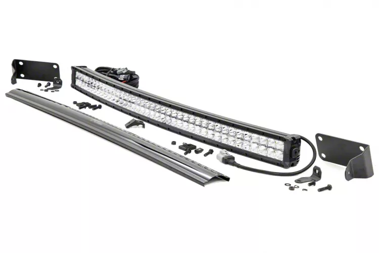 Rough Country RAM 2500 40-Inch Curved Chrome Series Cool White DRL LED ...
