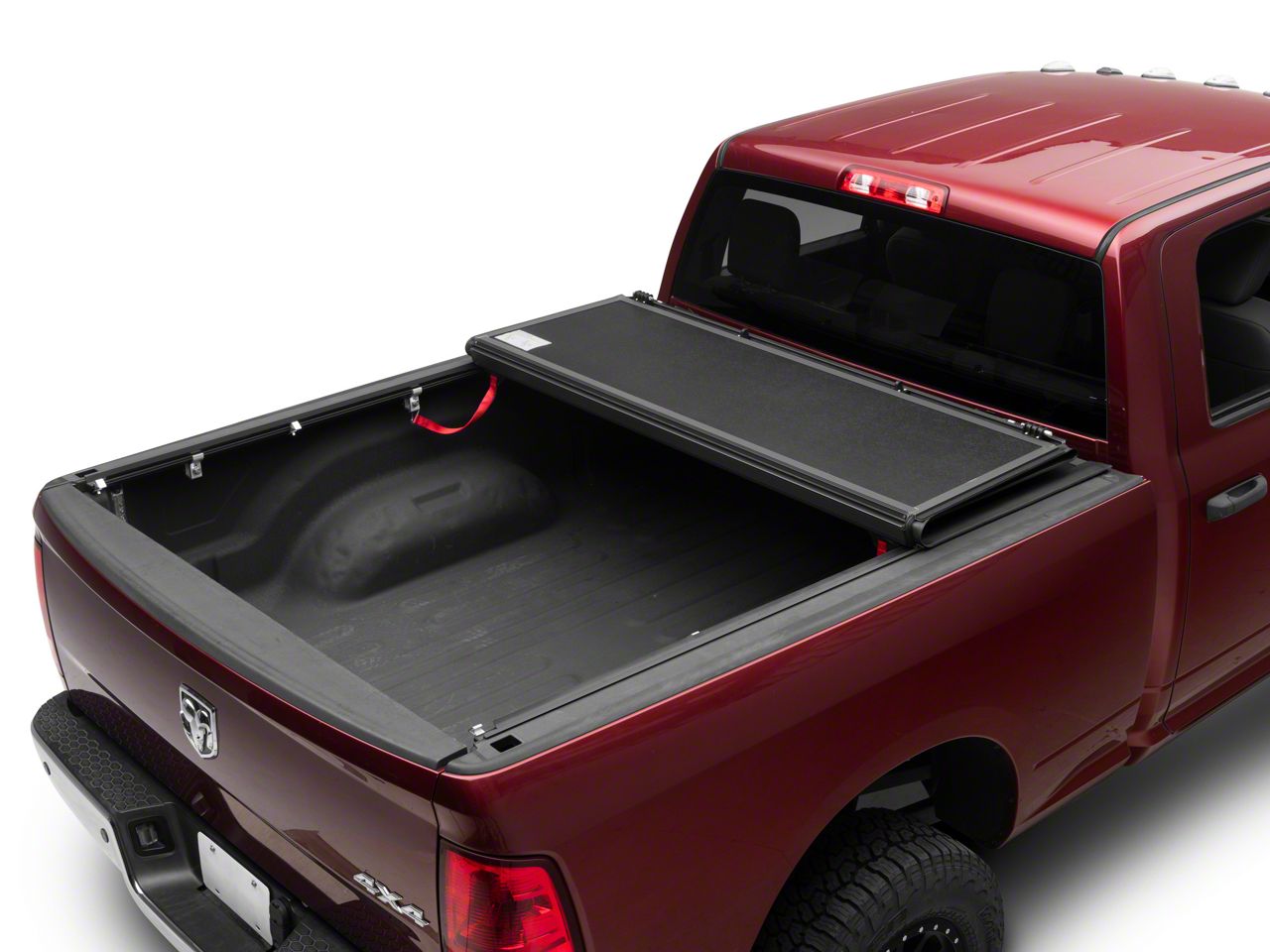 Rough Country RAM 3500 Hard Low Profile Tri-Fold Tonneau Cover ...