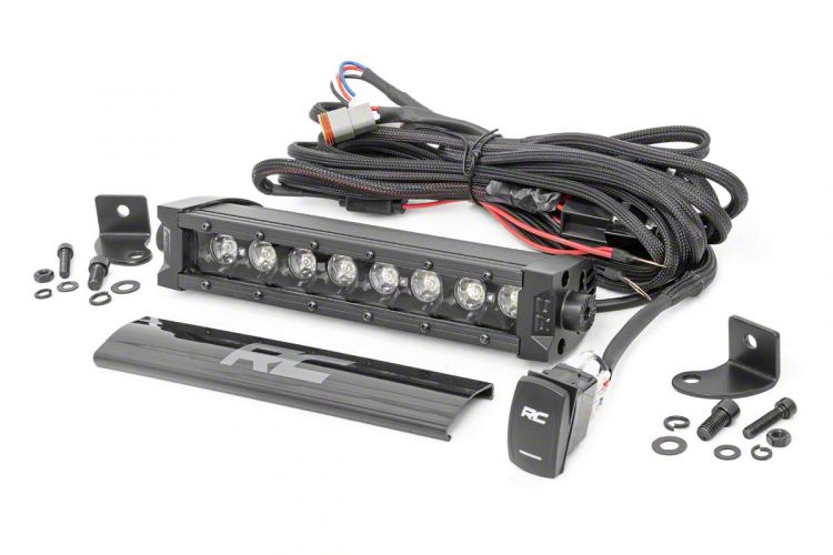 Rough Country Ranger 8-Inch Black Series Cool White DRL LED Light Bar ...