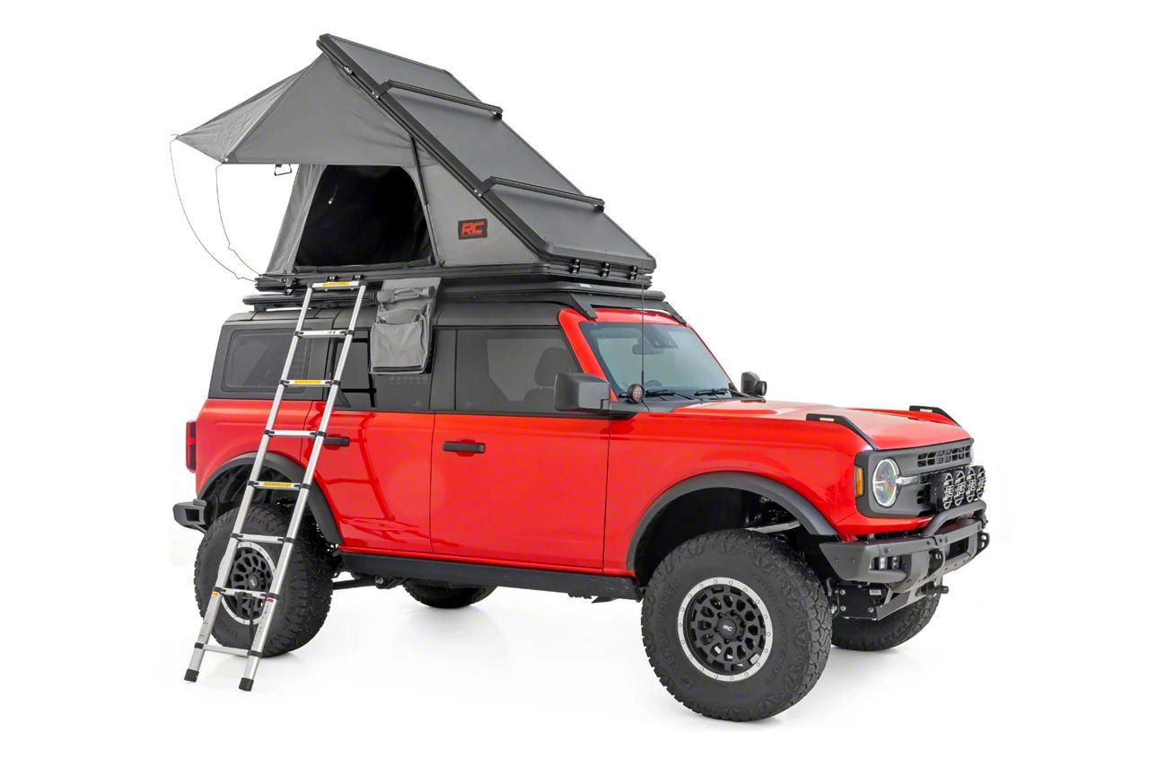 Rough Country Universal AT Low-Profile Hard Shell Roof Top Tent 99077 ...