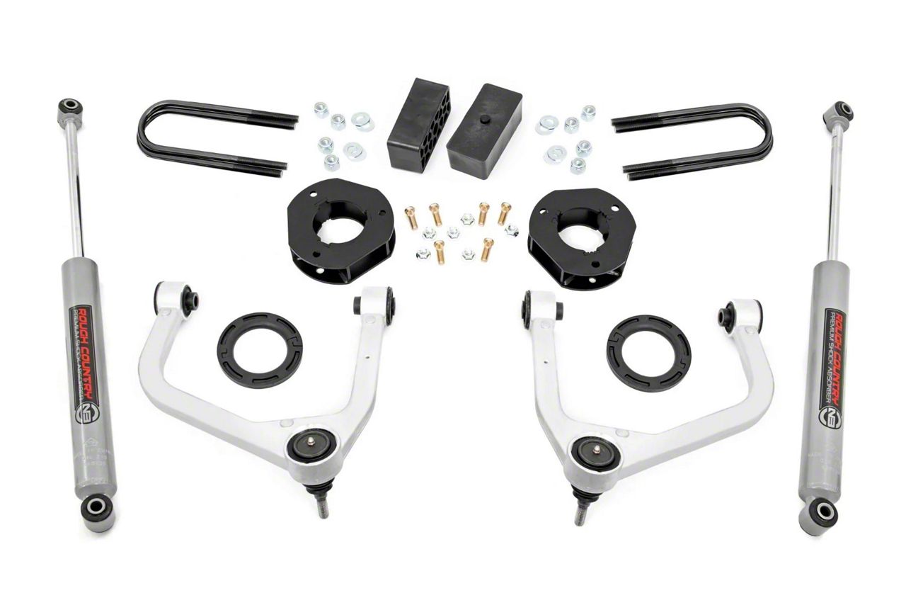 Rough Country Sierra 1500 3.50-Inch Suspension Lift Kit with Vertex ...
