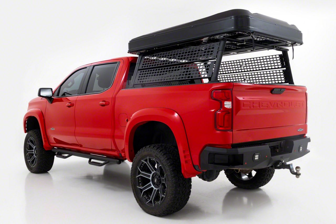 Rough Country Sierra 1500 Bed Rack; Matte Black 10201 (19-25 Sierra ...