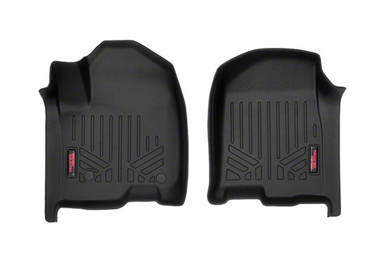 Rough Country Sierra 2500 Heavy Duty Front Floor Mats; Black M-2161 (19 ...