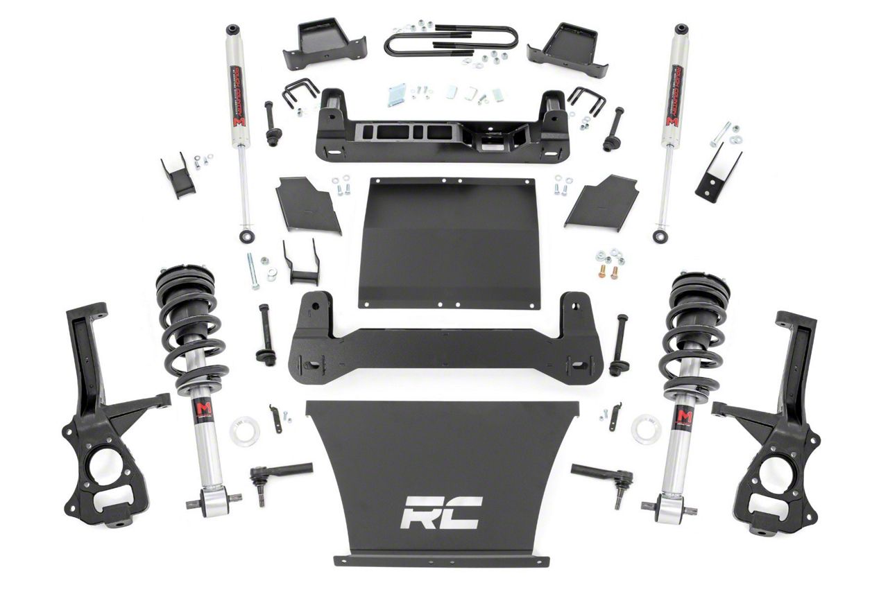 Rough Country Silverado 1500 4-Inch Suspension Lift Kit with M1 Struts ...