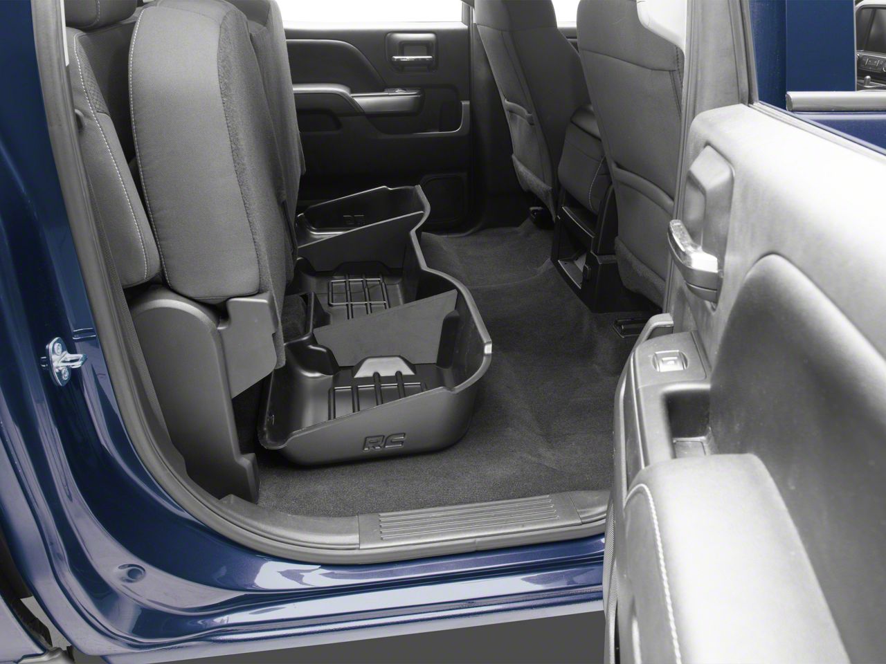 Rough Country Silverado 1500 Custom-Fit Under Seat Storage Compartment ...