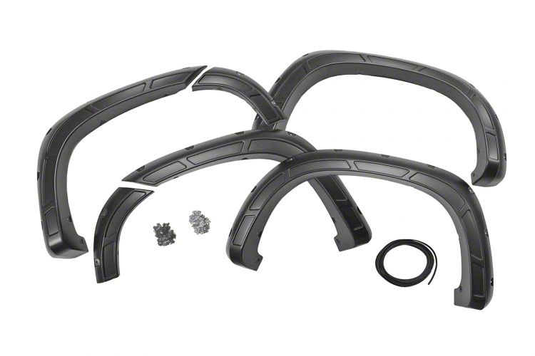 Rough Country Suspension Silverado 1500 Defender Fender Flares; Summit ...