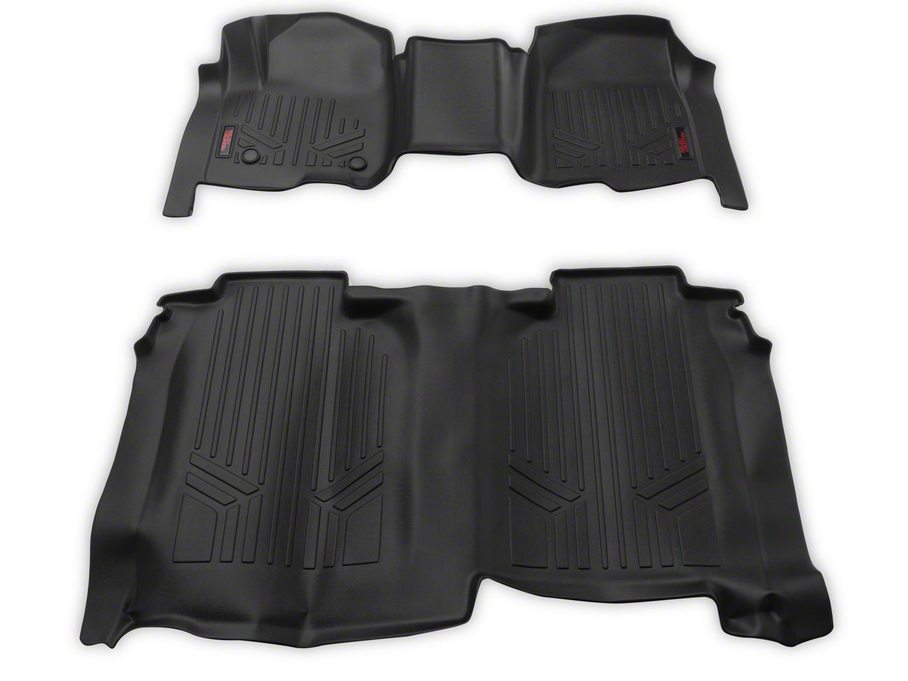 Rough Country Silverado 1500 Heavy Duty Front and Rear Floor Mats ...