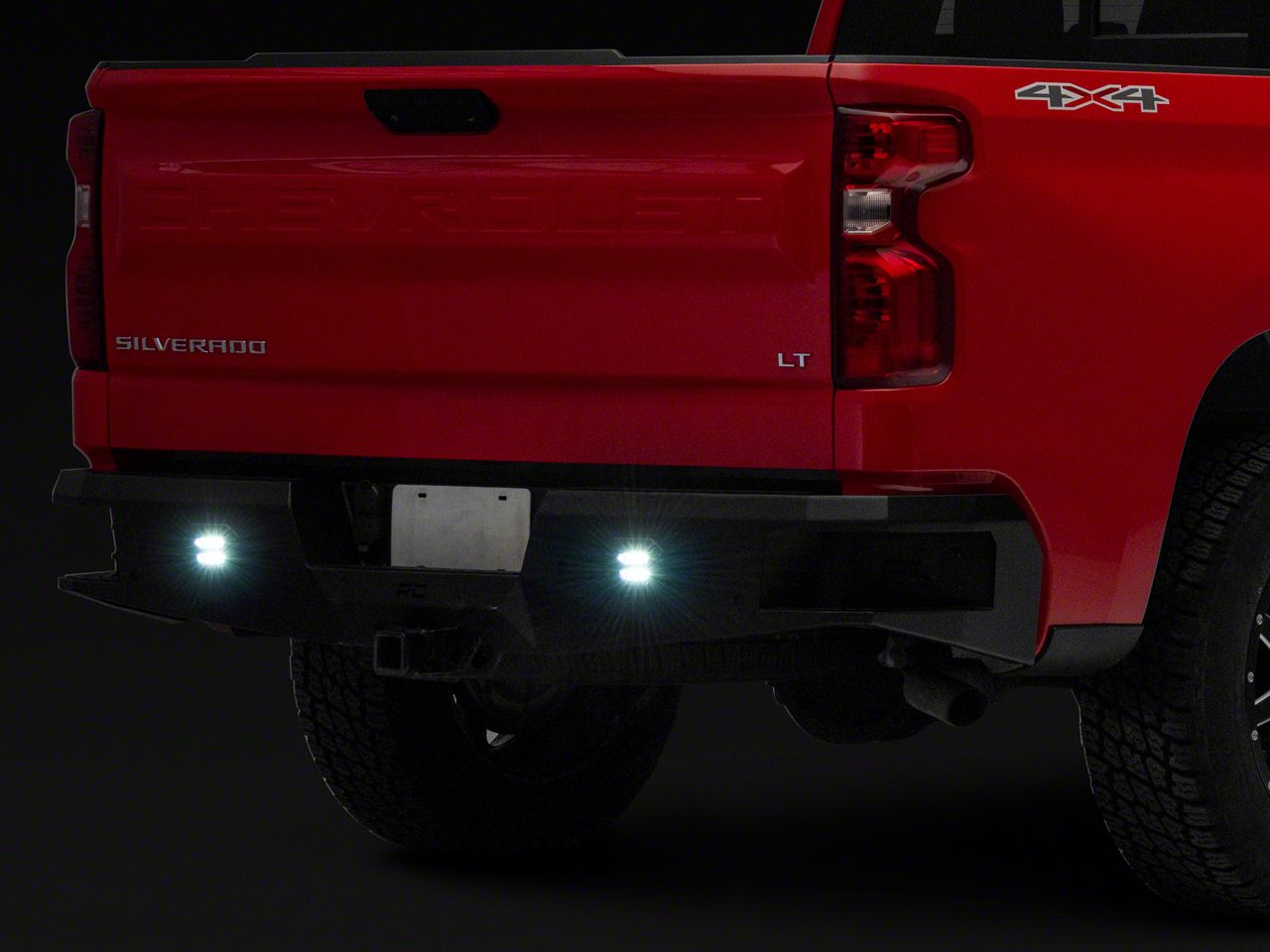 Rough Country Silverado 1500 Heavy Duty LED Rear Bumper 10758 (19-25 ...