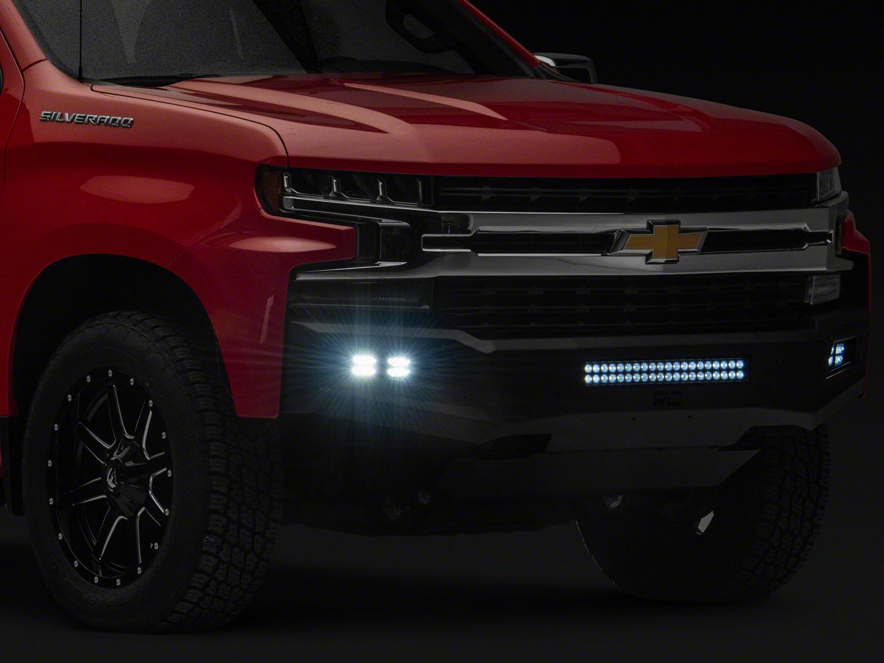 Rough Country Silverado 1500 High Clearance LED Front Bumper 10757A (19 ...