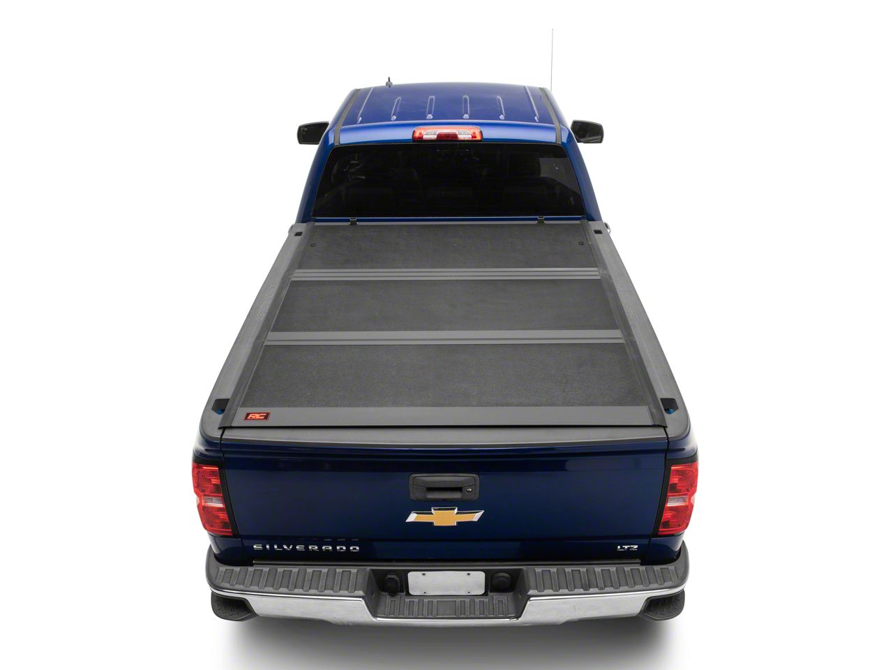 Rough Country Silverado 1500 Hard Low Profile Tri-Fold Tonneau Cover ...