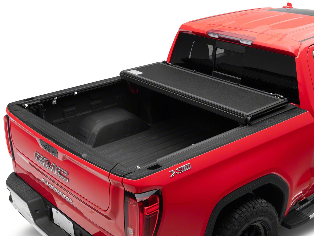 Rough Country Silverado 1500 Low Profile Hard Tri-Fold Tonneau Cover ...
