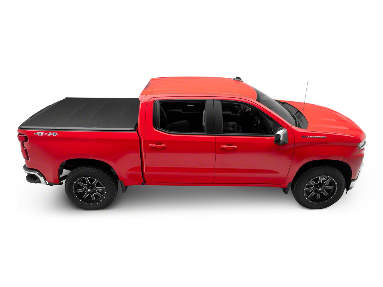 Rough Country Silverado 1500 Soft Tri-Fold Tonneau Cover S166033 (19-25 ...