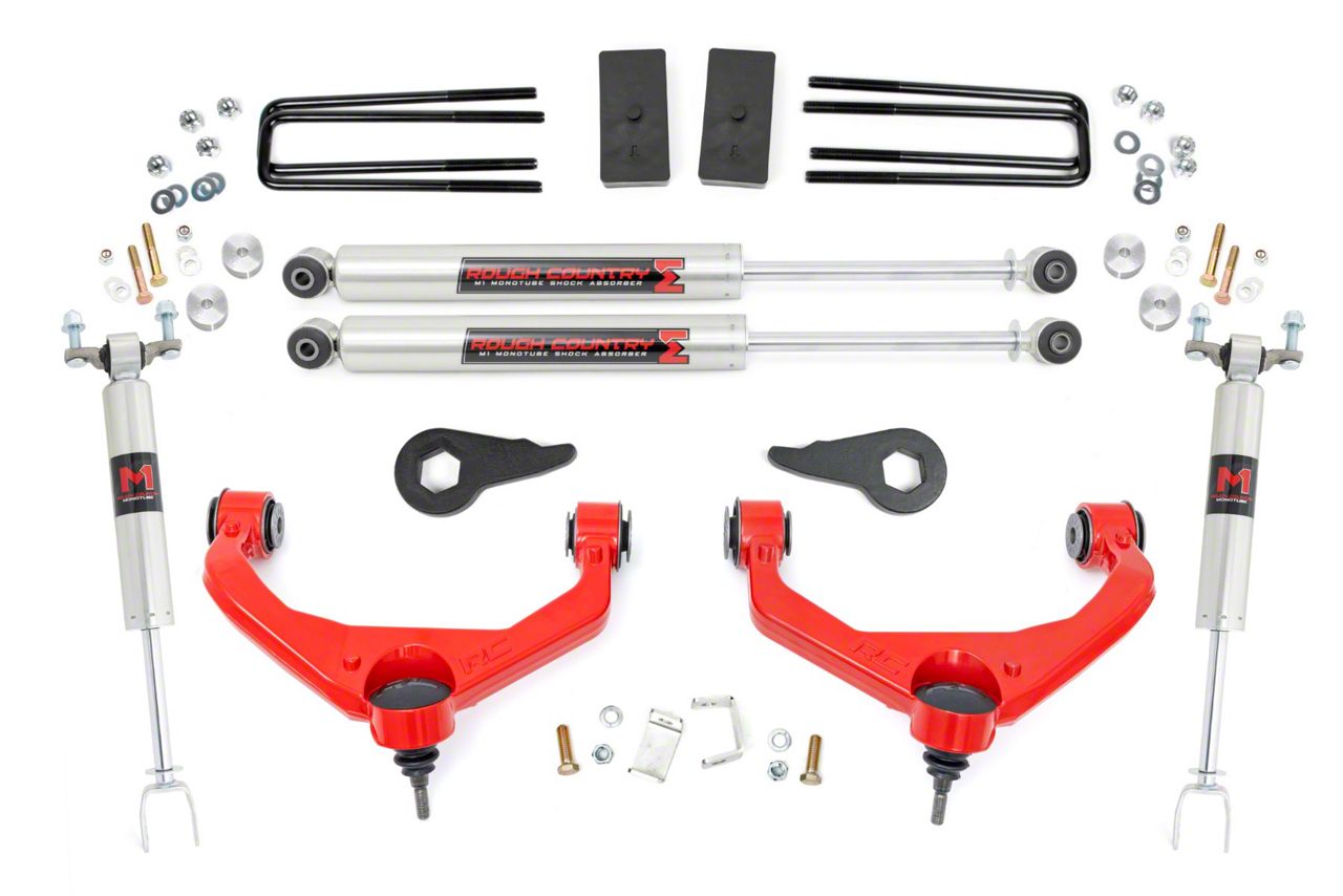 Rough Country Silverado 2500 3.50-Inch Bolt-On Suspension Lift Kit with ...