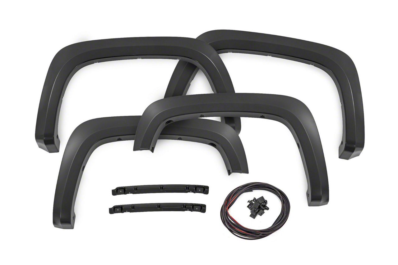 Rough Country Silverado 2500 Sport Fender Flares; Summit White S-C12215 ...