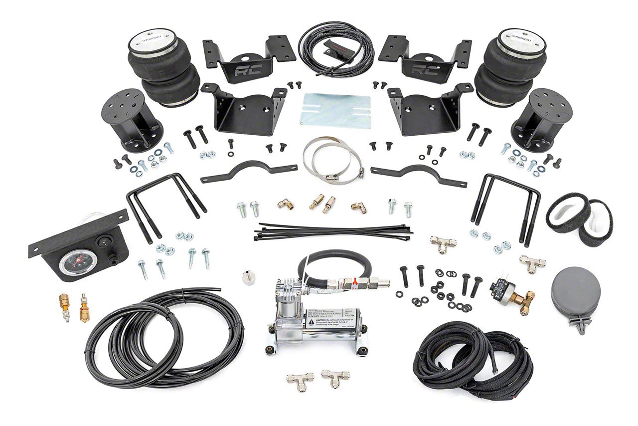 Rough Country Silverado 3500 Rear Air Spring Kit with Onboard Air ...