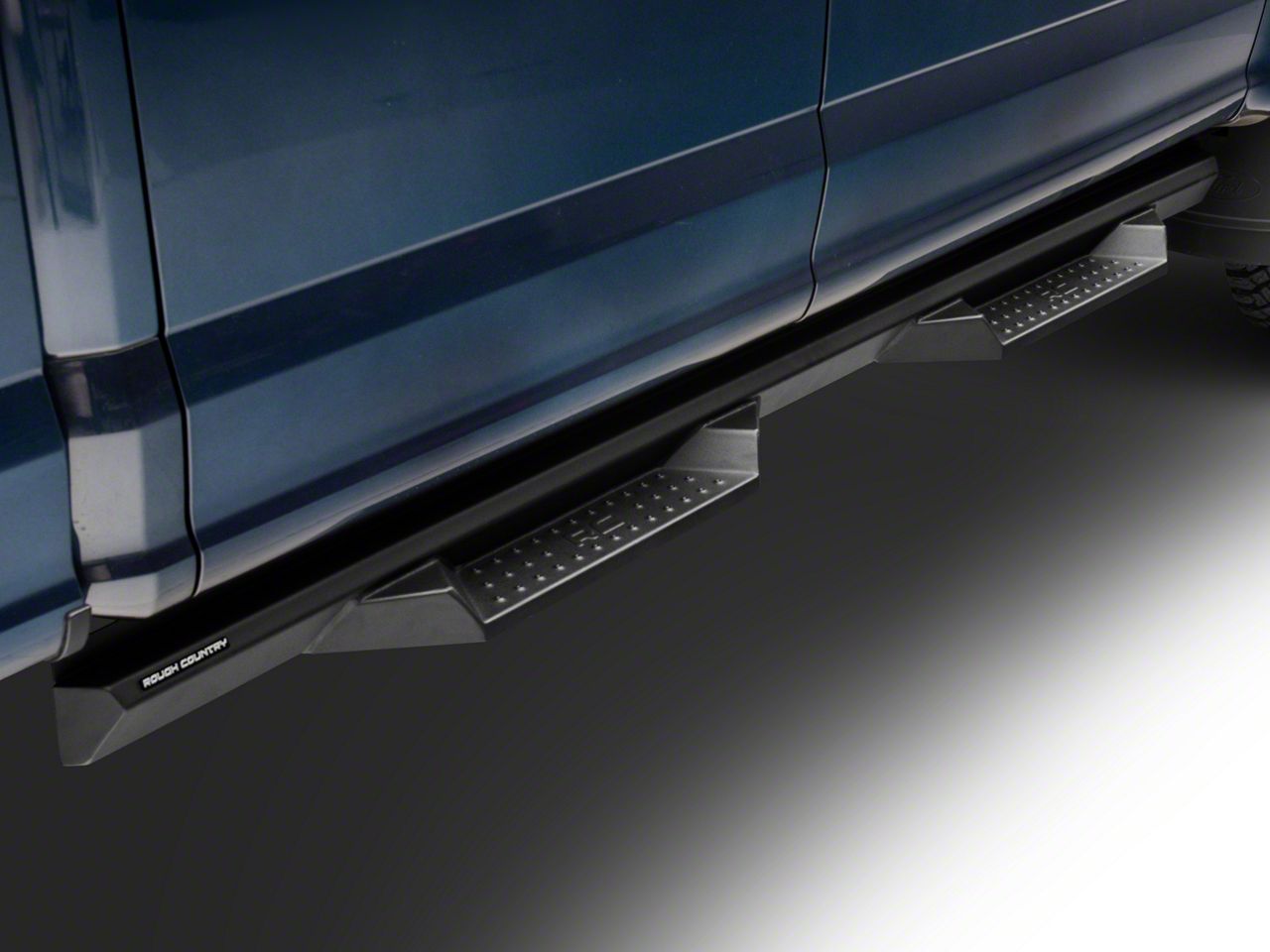 Rough Country F-250 Super Duty Cab Length DS2 Drop Side Step Bars ...