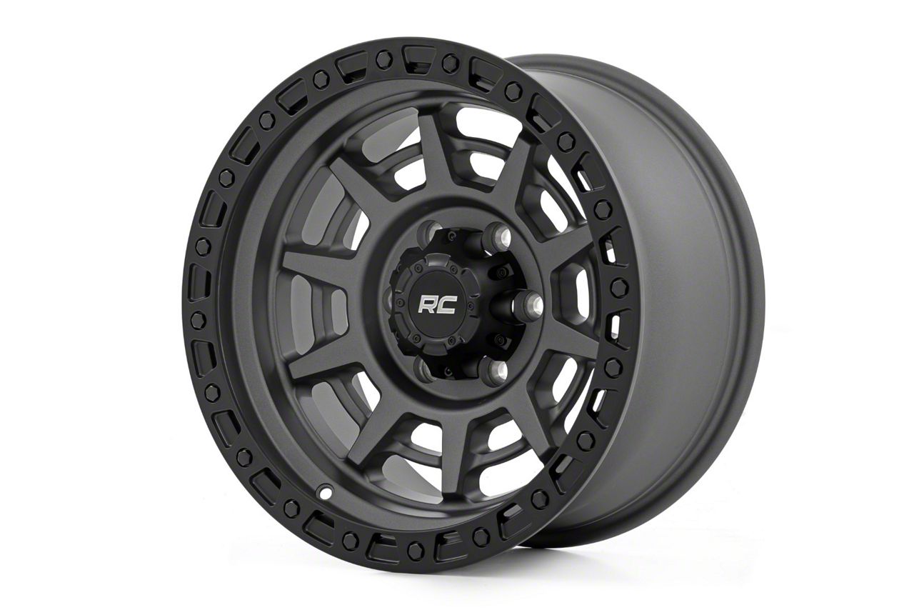 Rough Country Tahoe 85 Series Simulated Beadlock Gumetal Gray 6-Lug ...