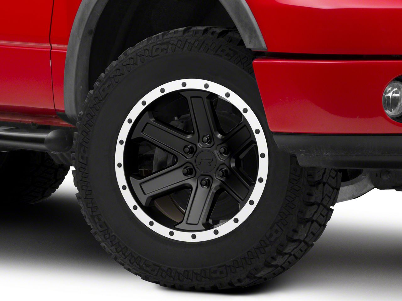 Rovos Wheels F-150 Tenere Matte Black with Machined Lip 6-Lug Wheel ...