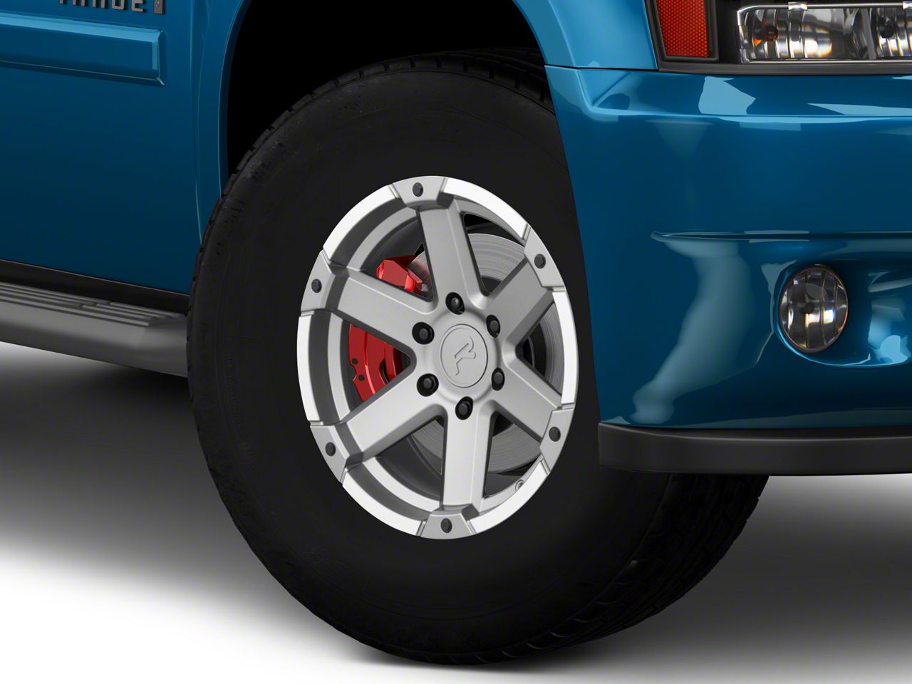 Rovos Wheels Tahoe Danakil Charcoal with Machined Lip 6-Lug Wheel; 17x9 ...