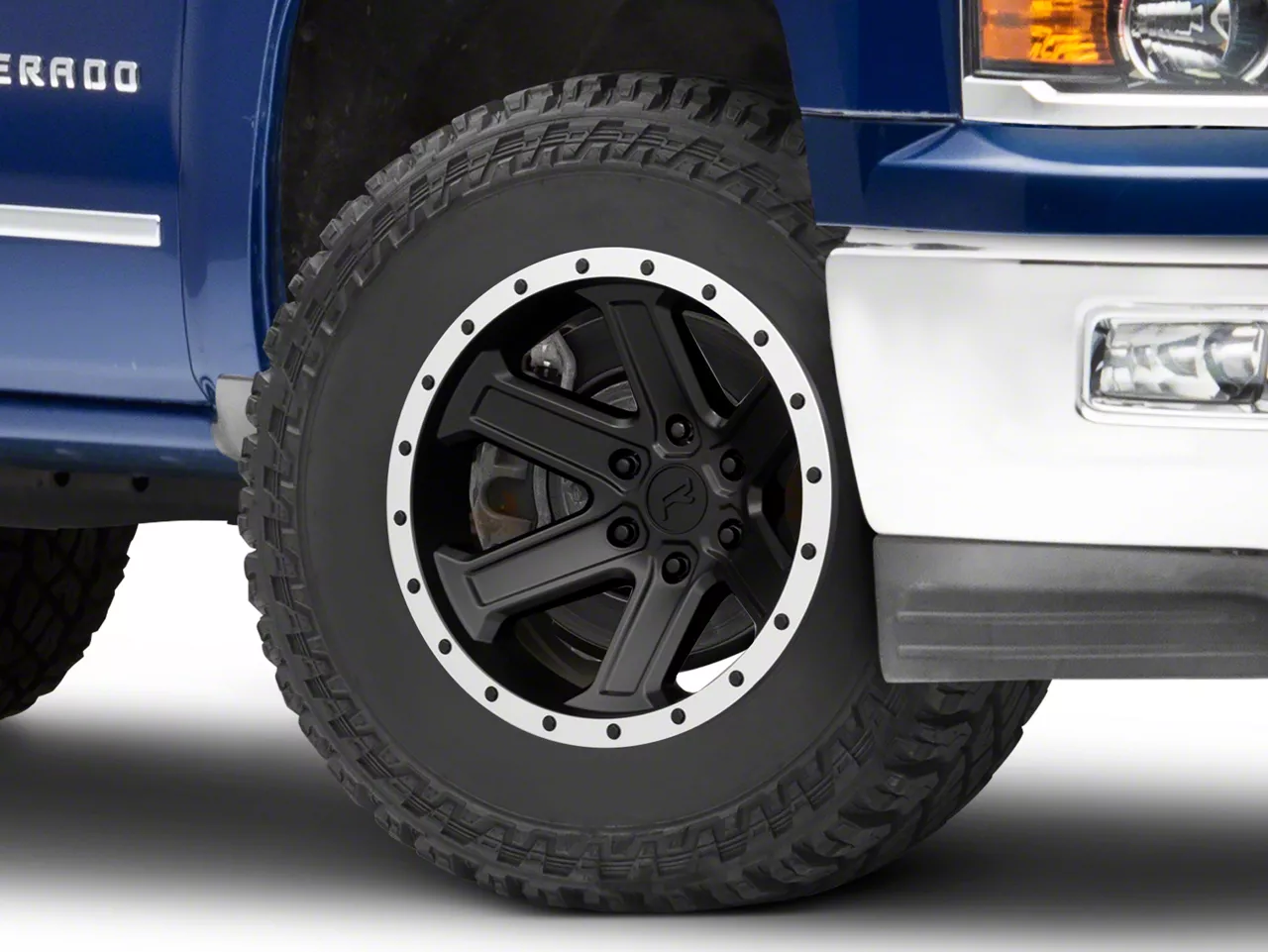 Rovos Wheels Silverado 1500 Tenere Matte Black with Machined Lip 6-Lug ...