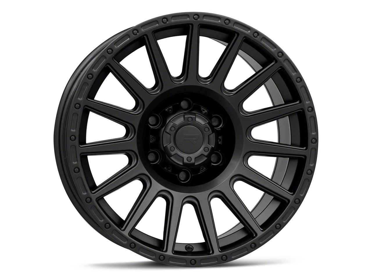 Rovos Wheels Ranger Bara Satin Black 6-Lug Wheel; 17x9; 5mm Offset ...