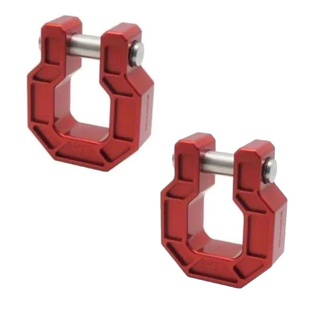 Royal Hooks F-250 Super Duty Aluminum Royal Show Shackles; Red RHO ...