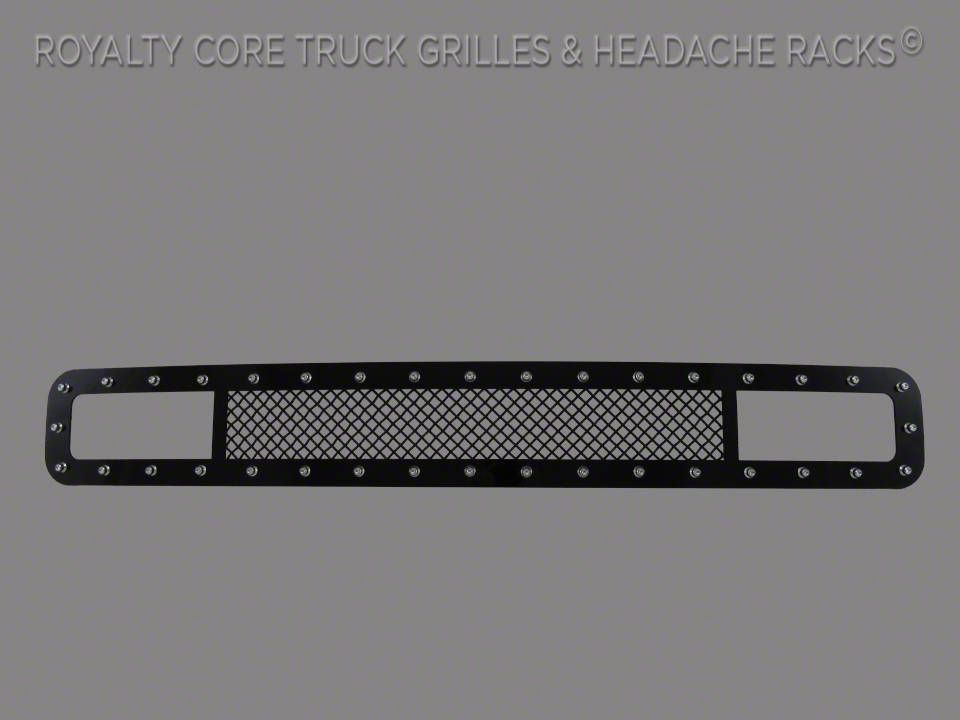 Royalty Core F-250 Super Duty Bumper Grille Insert; Gloss Black 14030 ...