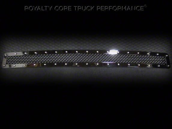 Royalty Core RAM 1500 Bumper Grille Insert; Gloss Black 14108 (13-18 ...