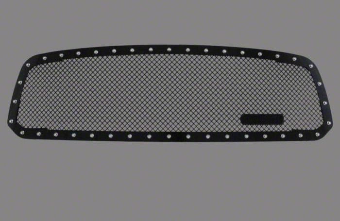 Royalty Core RAM 1500 RC1 Classic Upper Grille Insert; Gloss Black ...