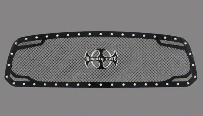 Royalty Core RAM 1500 RC2 Twin Mesh Upper Grille Insert; Gloss Black ...