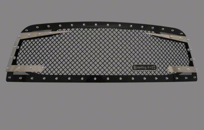 Royalty Core RAM 1500 RC3DX Innovative Upper Grille Insert; Gloss Black ...
