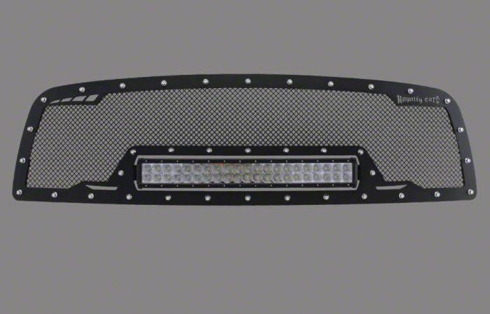 Royalty Core RAM 1500 RCRX LED Race Line Upper Grille Insert; Satin ...