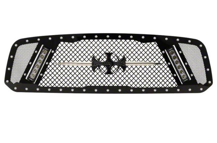 Royalty Core RAM 1500 RCX Explosive Dual LED Upper Grille Insert; Gloss ...