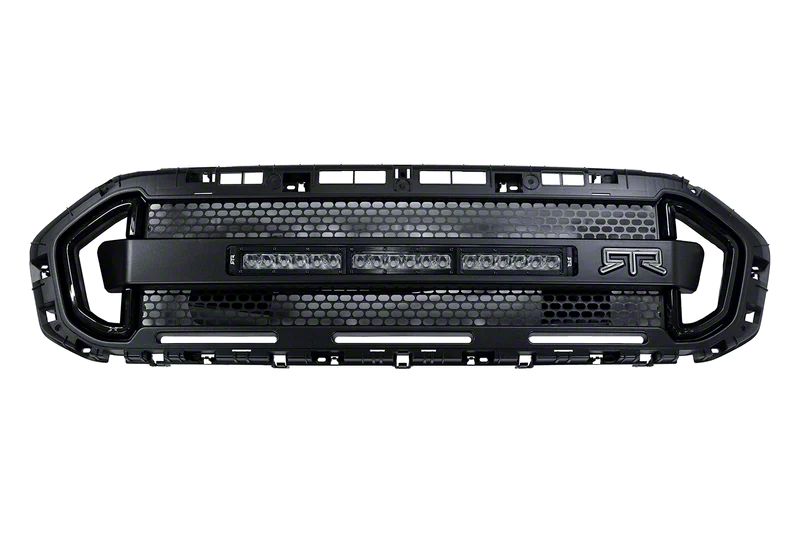 RTR Ranger Upper Replacement Grille with LED Accent Vent Lights and 18 ...