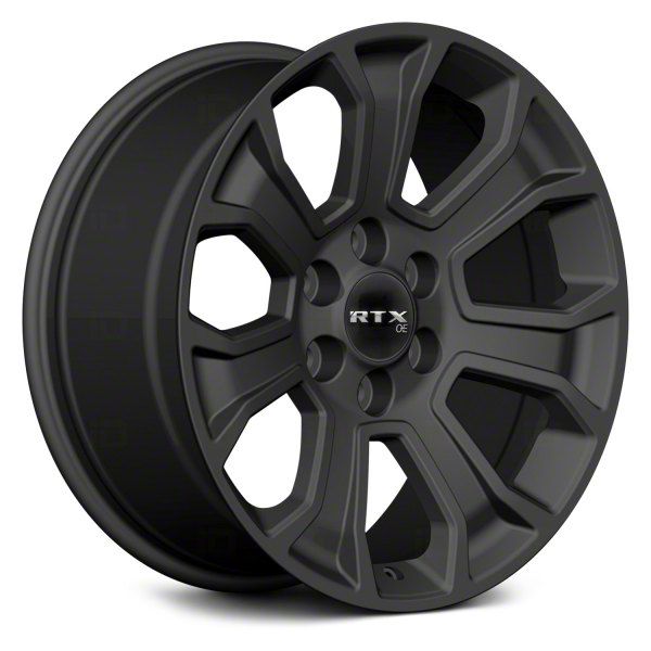 RTX Offroad Wheels Silverado 1500 Novi Satin Black 6-Lug Wheel; 20x9 ...