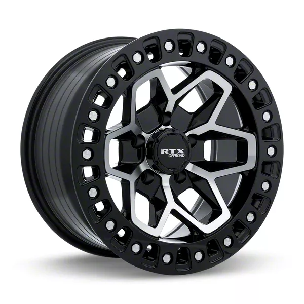 RTX Offroad Wheels F-150 Zion Gloss Black Machined 6-Lug Wheel; 18x9 ...