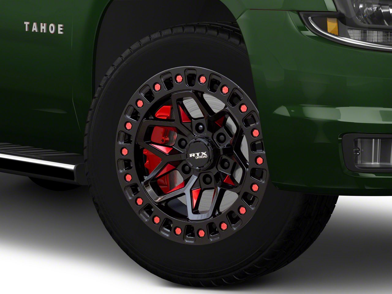 RTX Offroad Wheels Tahoe Zion Black Milled Red 6-Lug Wheel; 20x9; 0mm ...