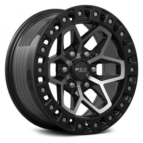 RTX Offroad Wheels Silverado 1500 Zion Gloss Black Machined 6-Lug Wheel ...