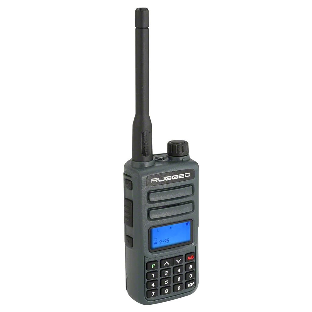 Rugged Radios Dakota GMR2 GMRS and FRS Two Way Handheld Radio; Grey ...