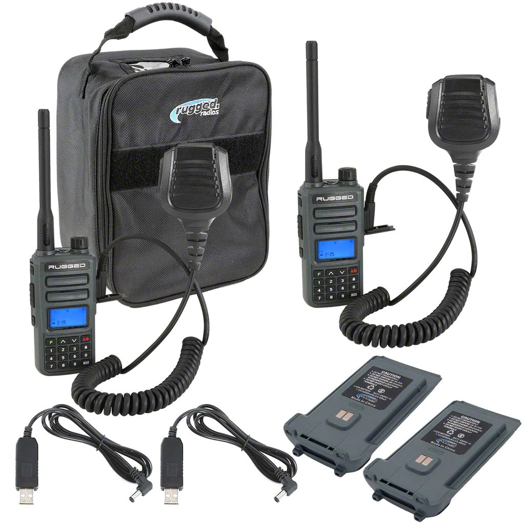 Rugged Radios Silverado 1500 GMR2 GMRS and FRS Two Way Handheld Radios ...
