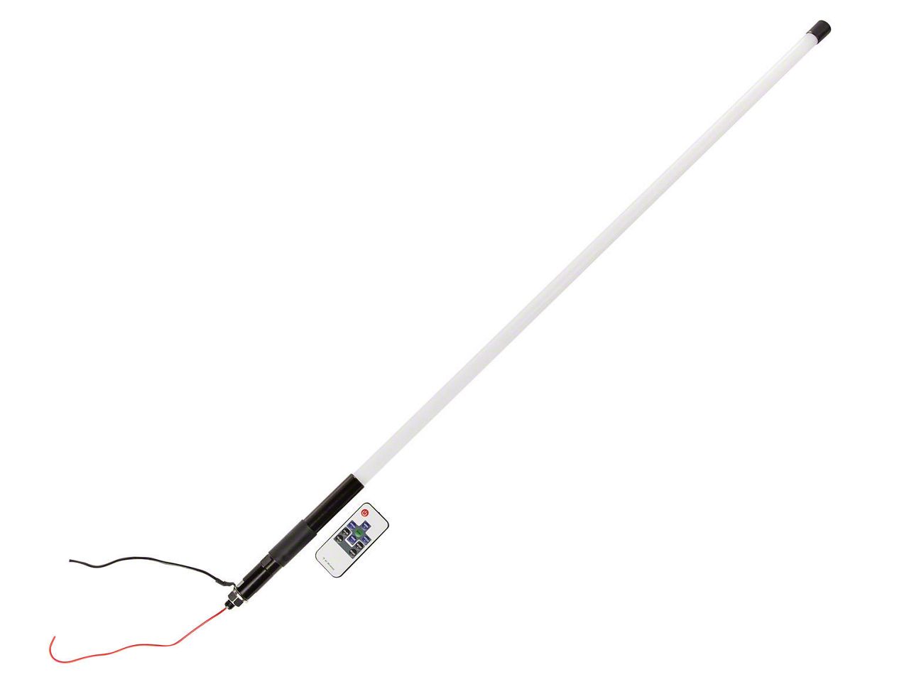 Rugged Ridge Sierra 1500 RGB Lighted Whip with Controller; 39-Inch ...