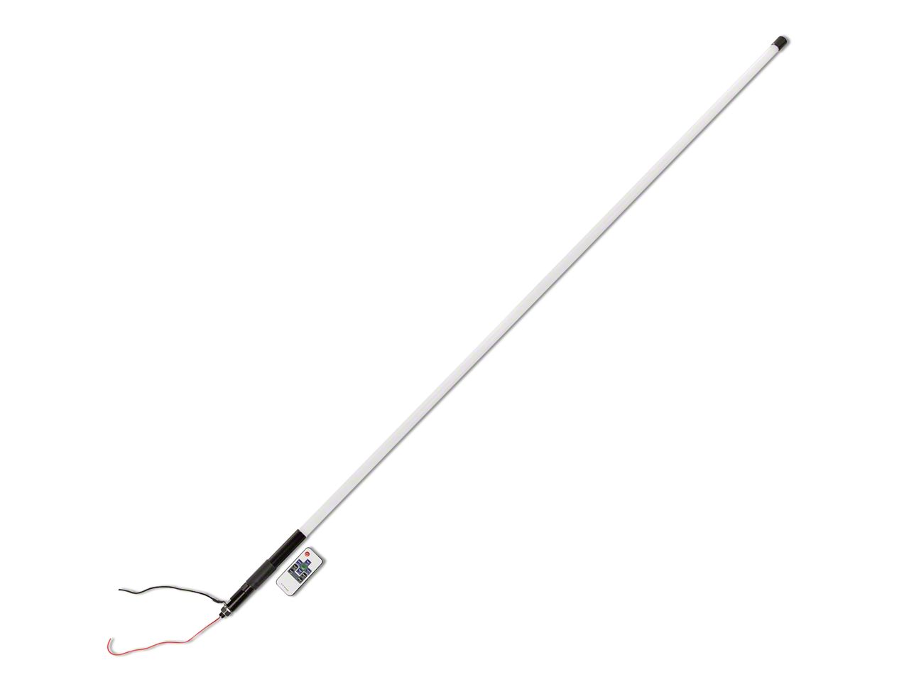 Rugged Ridge Silverado 1500 RGB Lighted Whip with Controller; 60-Inch ...