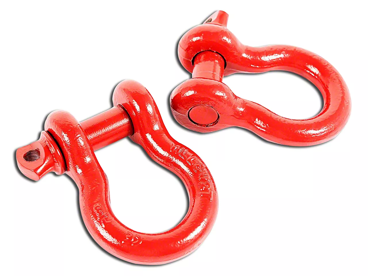 Rugged Ridge Sierra 1500 7/8-Inch D-Ring Shackles - Red 11235.13